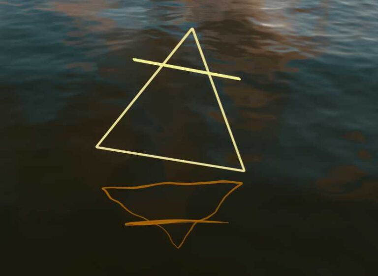 Upside Down Triangle With Line: Upside Down Triangle Symbol