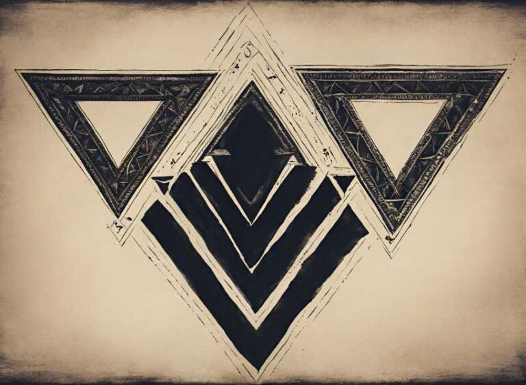 3 Upside Down Triangles Meaning: Upside-Down Triangle